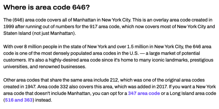 Dialpad’s Area Code SEO Moat: How to Rank for 50k Keywords